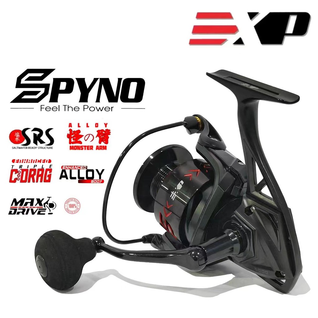 EXP SPYNO SPINNING FISHING REEL (FREE CAP) | Shopee Malaysia