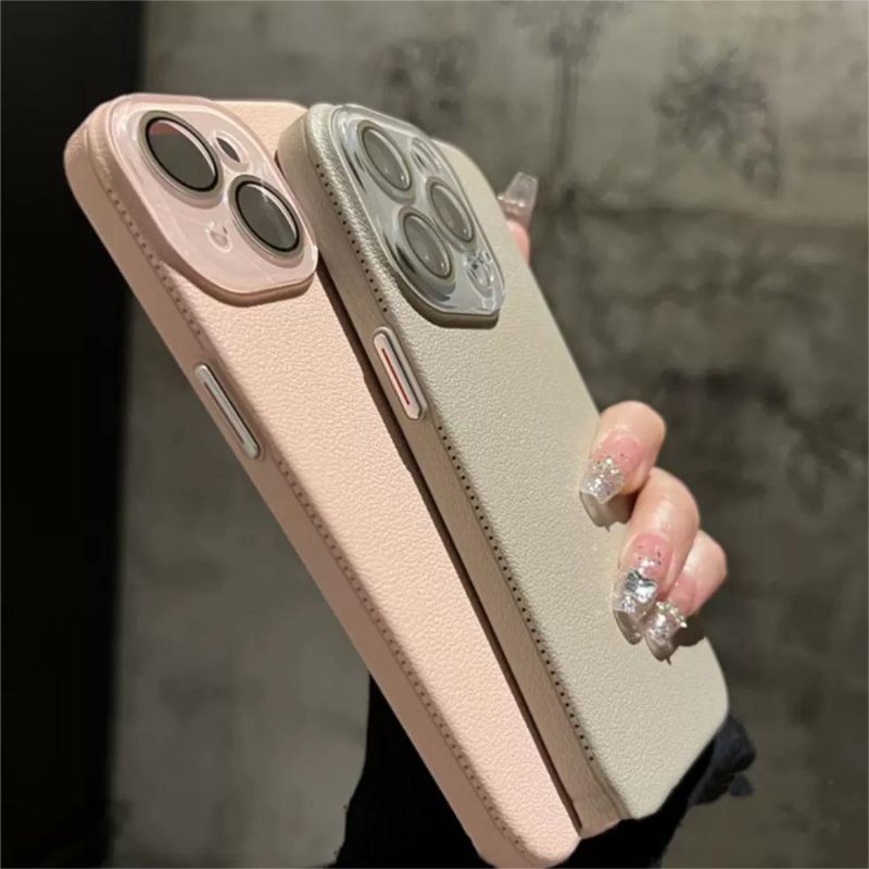 Luxury Lychee Leather Phone Case For iPhone 16 11 12 13 14 15 Pro Max 14 Plus 15 16 Plus Galss ...