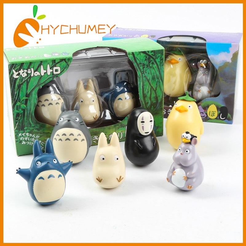 Studio Ghibli Adorable Totoro Wobble Toy Pvc And Resin Build Cartoon ...
