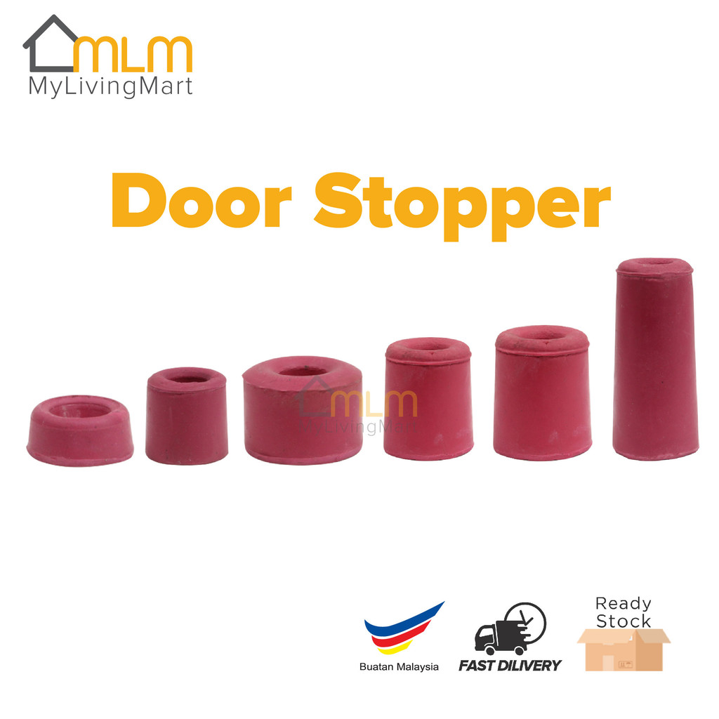 Rubber Stopper Stop Gate Door Holder Lock Handle Prevent Slam Hit ...
