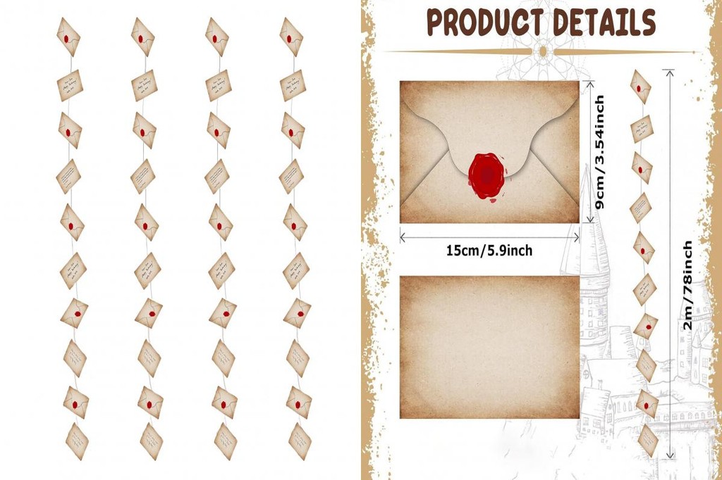 Magical Acceptance Letter Banner Party Decorations Magical Floating ...