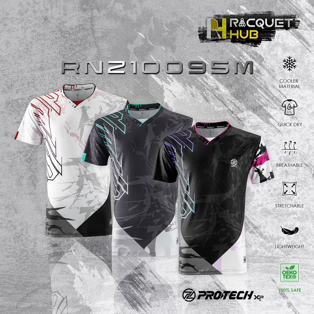 PROTECH Badminton Dry Fit Tournamnet Jersey- RNZ10095M | Shopee Malaysia