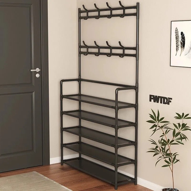 Integrated Coat And Shoe Rack Multi-layer Household Floor-standing ...