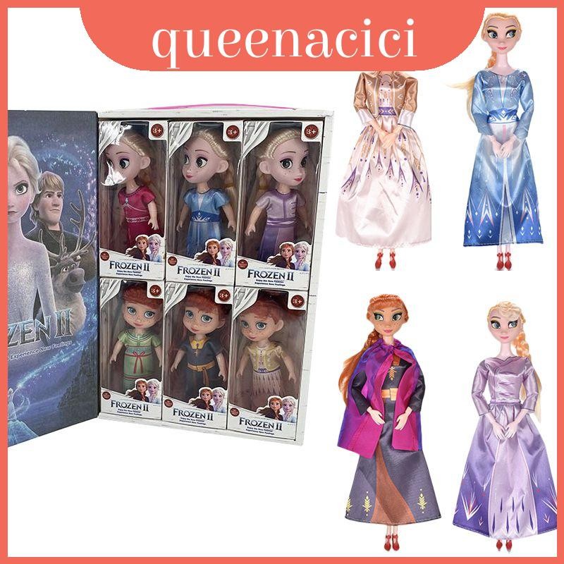 Disney 2 Frozen Anna Elsa Princess Action Figures Toy Girl Kids Dolls ...