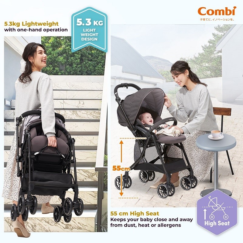 Combi Sugocal Alpha Compact Stroller (Newborn to 18kg) | Shopee Malaysia
