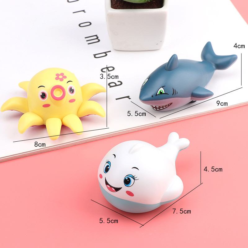 Childrens Animal Ocean Toy Set With Pull Back Mechanism For Interactive ...