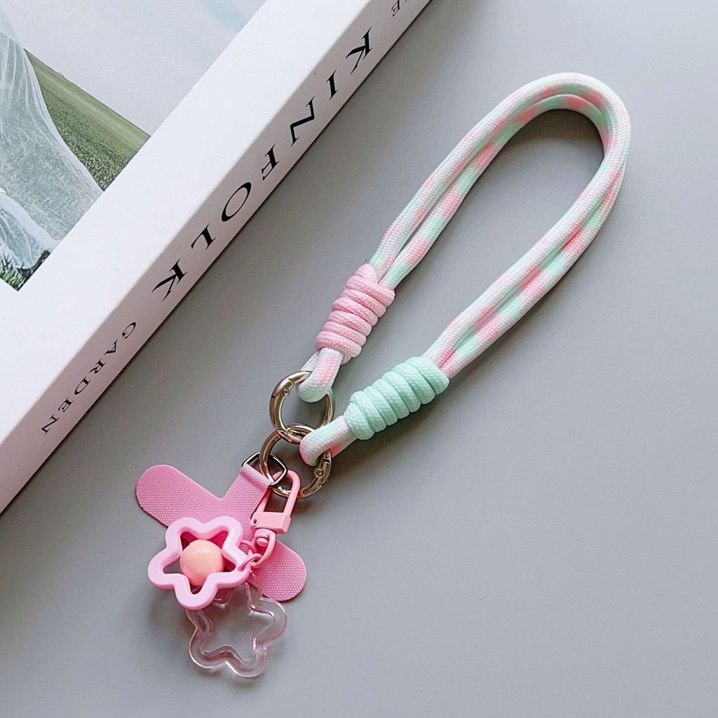 Dopamine Short Rope Mobile Phone Lanyard Wrist Rope Color Card Bell ...