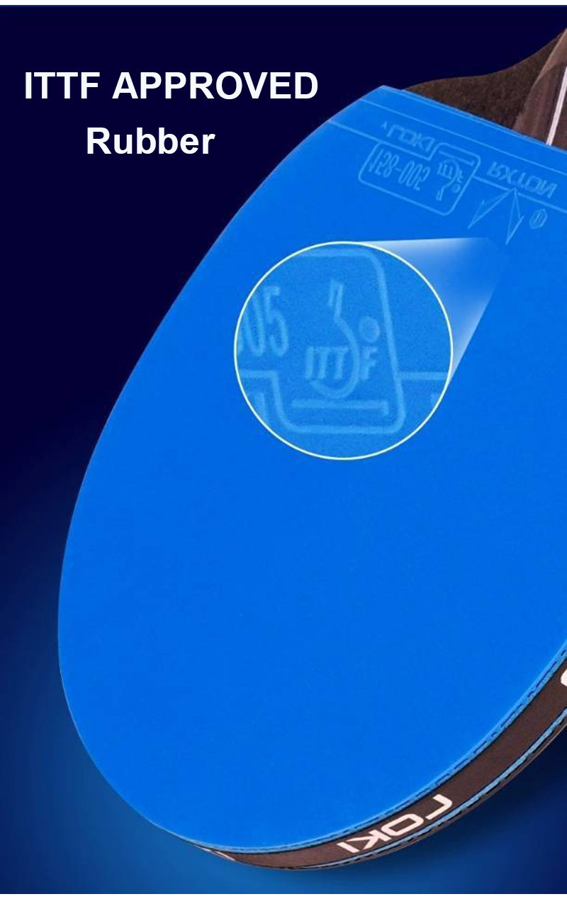 Original Loki K5000 Ping Pong Bats ITTF Approved Table Tennis Rackets Set with Blue Spnge RXTON1 ...