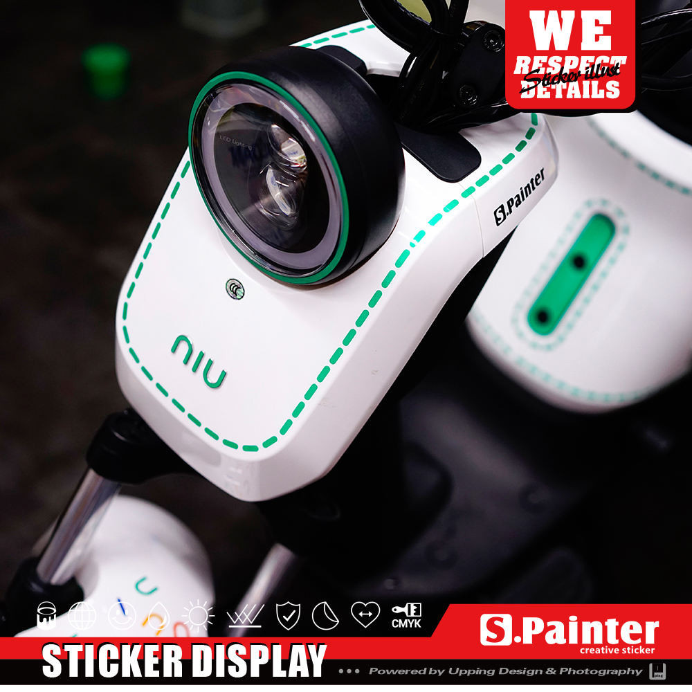 Ready Stock~Sewing Machine Stitch Dotted Line Sticker Car Motorcycle ...