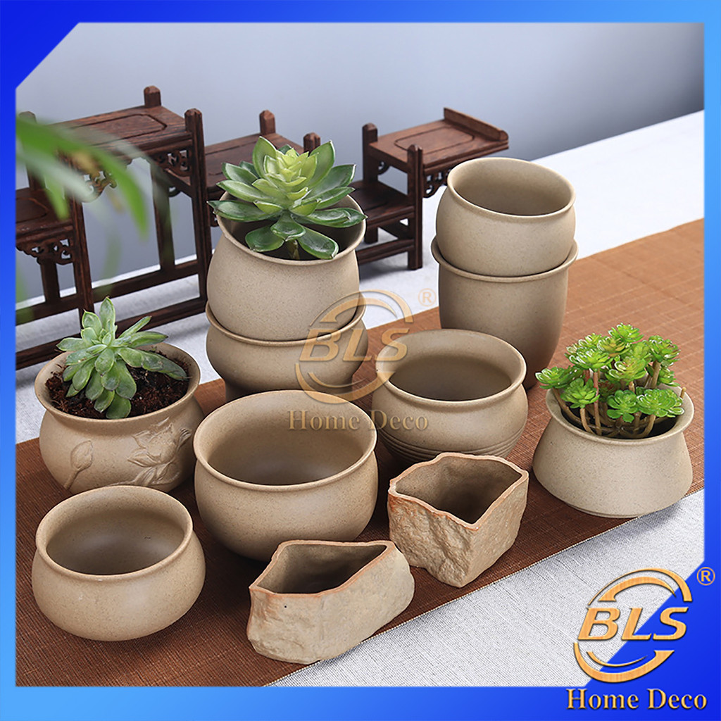 Chinese Style Succulent Ceramic Pot THG 075 Cactus Succulent Flower Pot ...