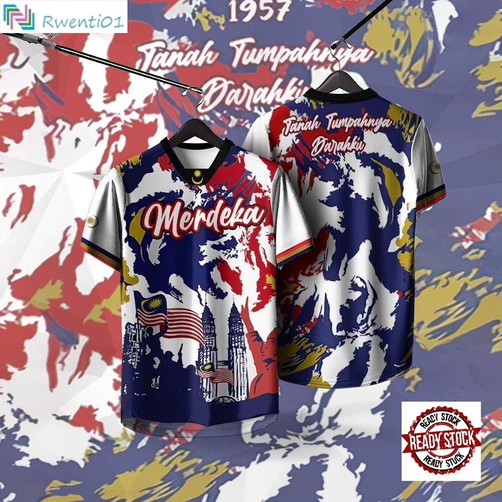 [ Ready Stock ] Baju Merdeka 2024 merdeka t shirt Kemerdekaan Merdeka ...
