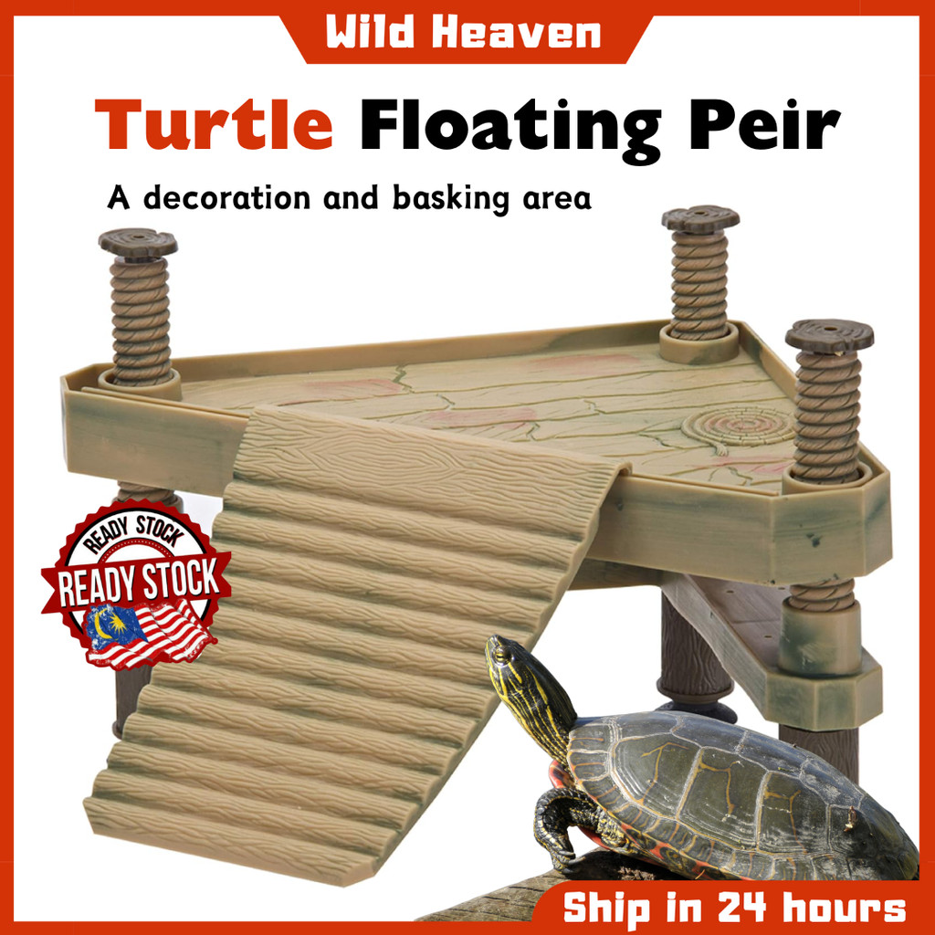 Floating Turtle Pier Platform Reptile Tank Accessories Basking Platform ...