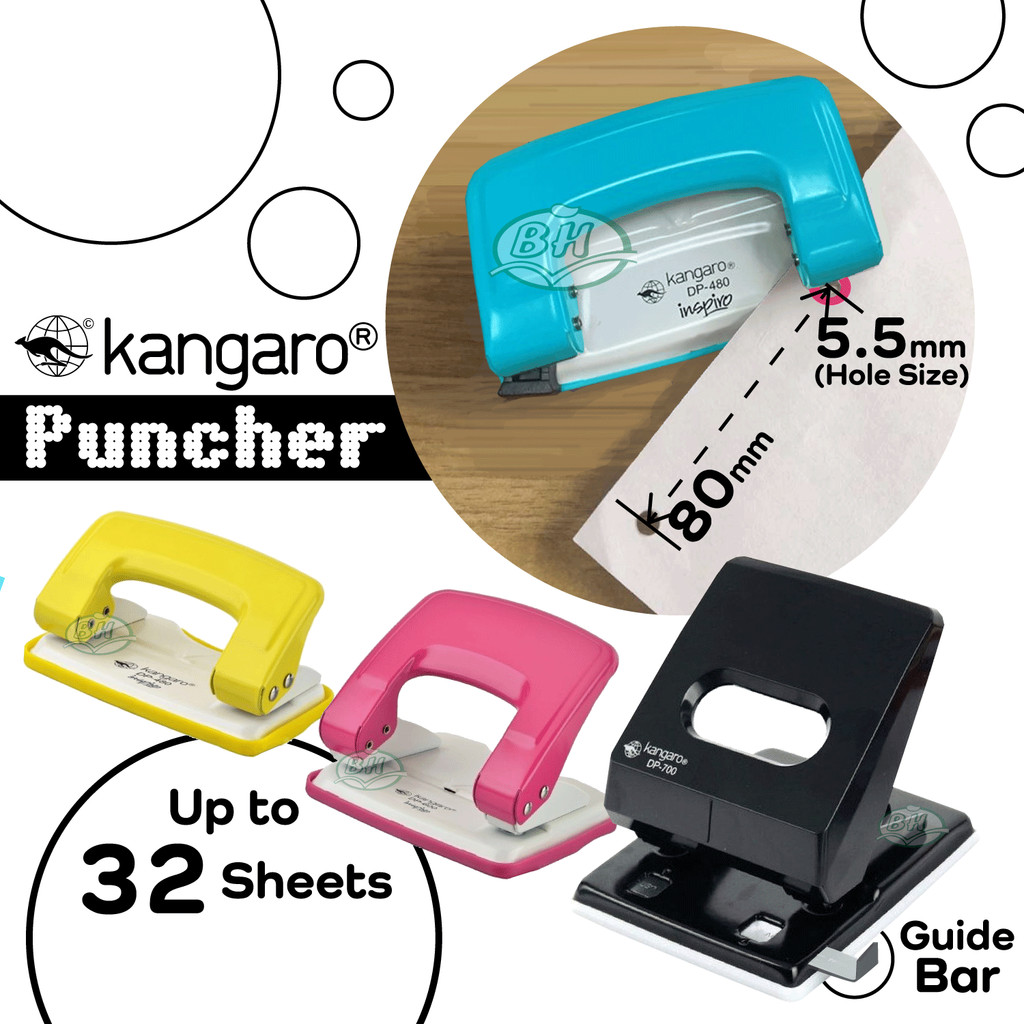 Kangaro Two Hole Paper Puncher Inspiro DP-480, Inspiro DP-600, DP-700 ...