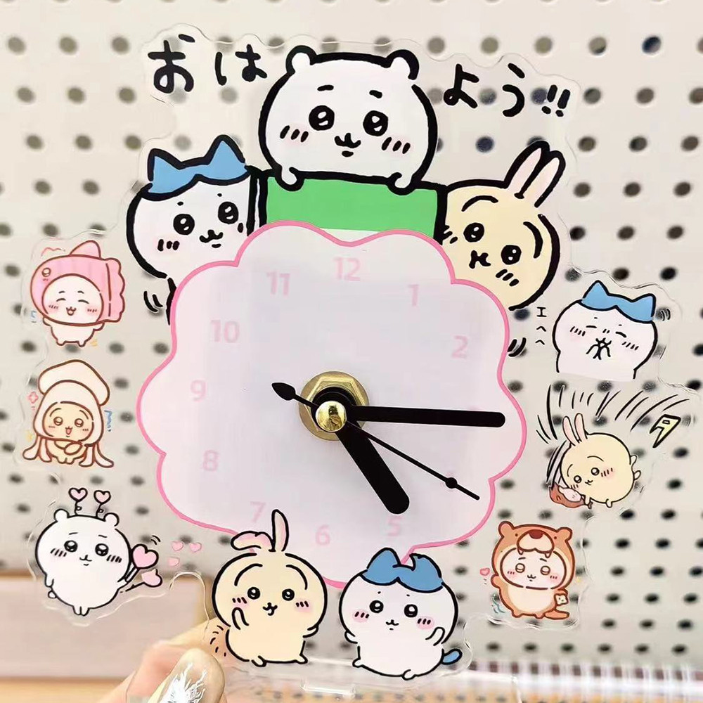 Cartoon Crayon Shin Chan Acrylic Clock Cute and Simple Desktop Ornament ...