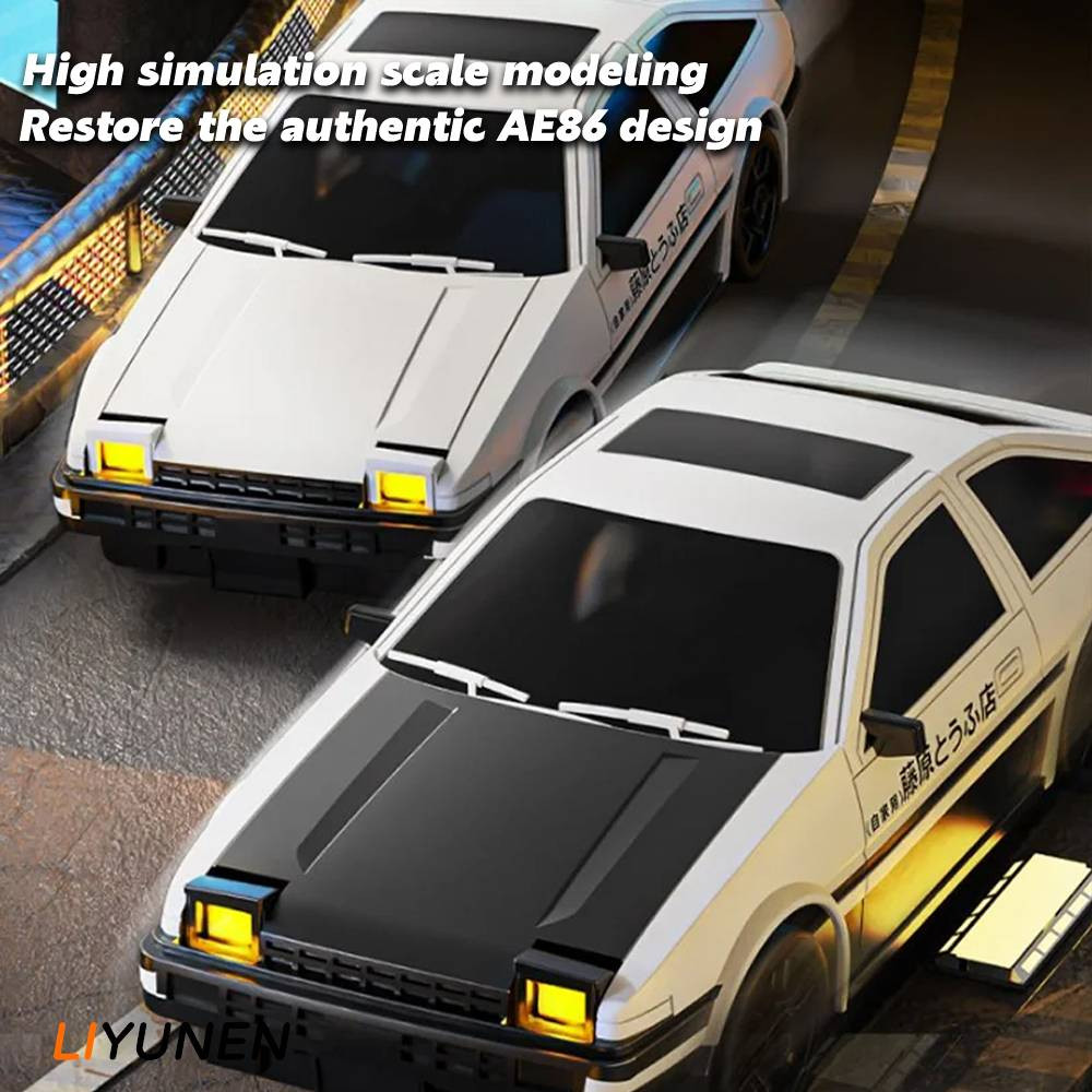 AE86 RC Foldable Lamp Drift Car Toy 4WD Proportional Throttle ...