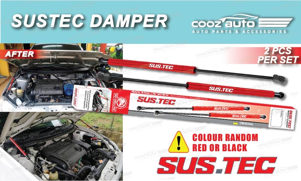 Perodua Myvi Bezza Proton Saga Wira Sustec Front Rear Car Damper Bonnet ...