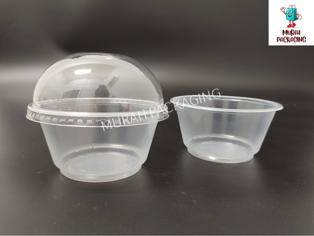 EC 12 / 16 / 20oz PP Round Container with Dome Lid (50pcs± ...