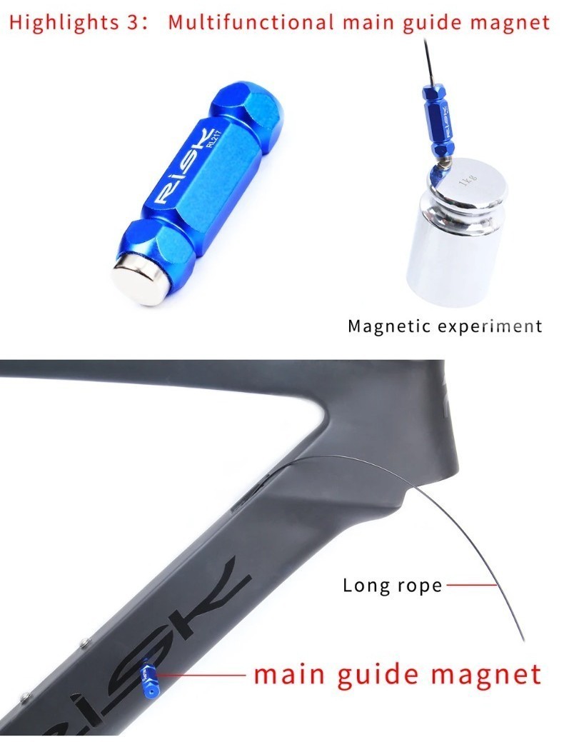 RISK Bicycle Internal Cable Routing Tool Kits For MTB Road Bike Carbon ...