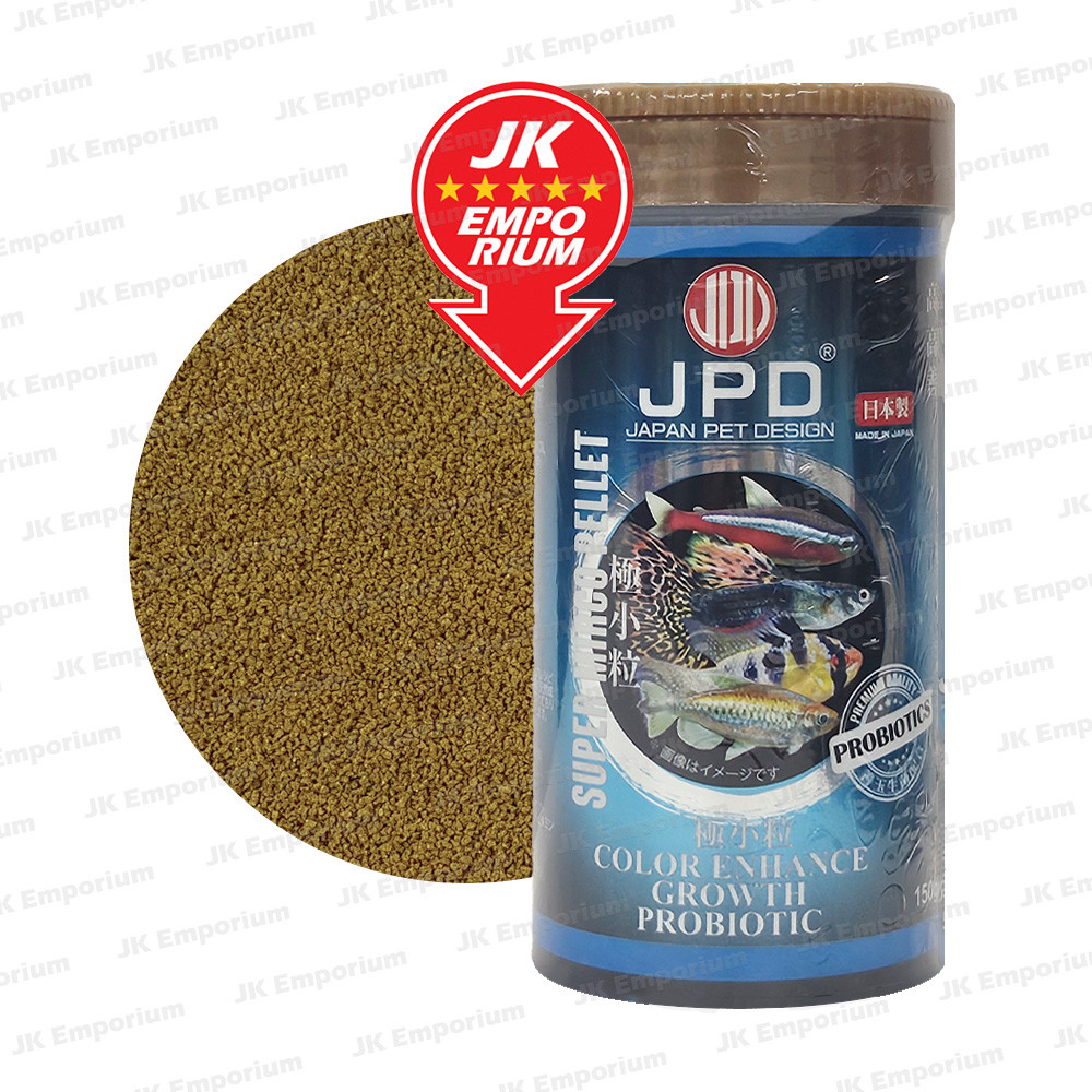 70g 150g JPD Super Micro Pellet Slow Sinking Small Fish Food Makanan ...