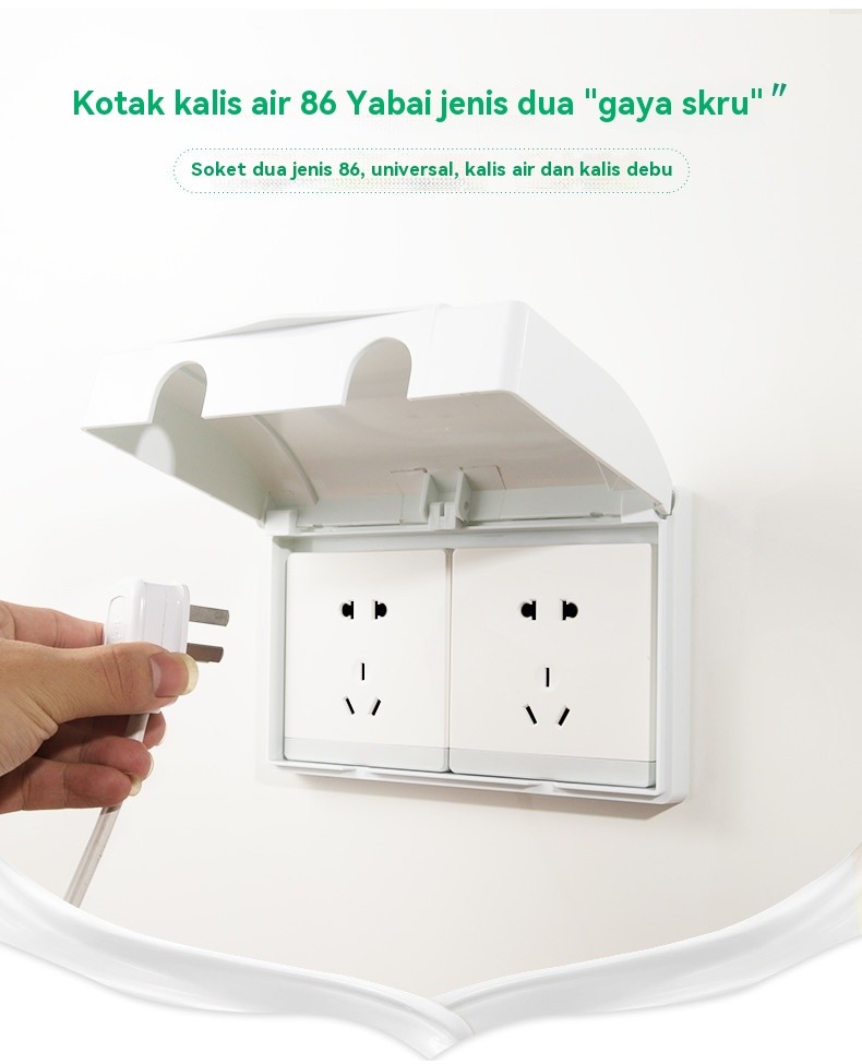 【COD】Socket Waterproof Boxes self-adhesive switch waterproof cover socket power protection ...