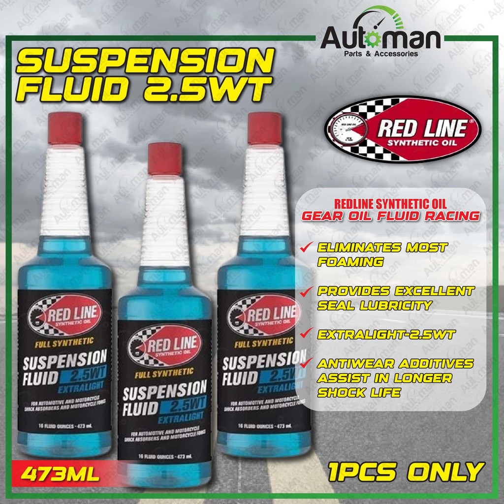 Redline Red Line SUSPENSION FLUID 2.5WT Engine Motor Oil-473ML | Shopee ...