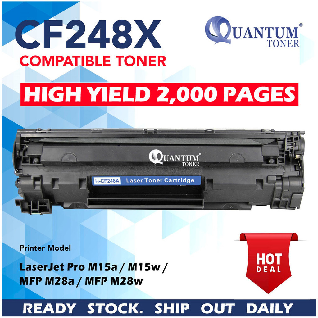 Compatible 48X CF248X CF248A High Yield Toner HP Laserjet Pro M15a M15w ...