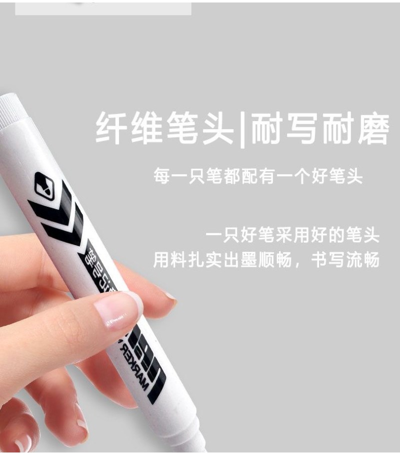 [Waterproof Ink] White Thick Tip Marker Large Size Pen Oily Non-Fading ...