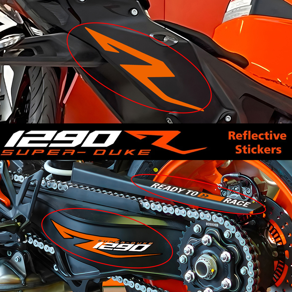 Reflective Motorcycle Sticker Waterproof Vinyl Decal for KTM 1290 Super ...