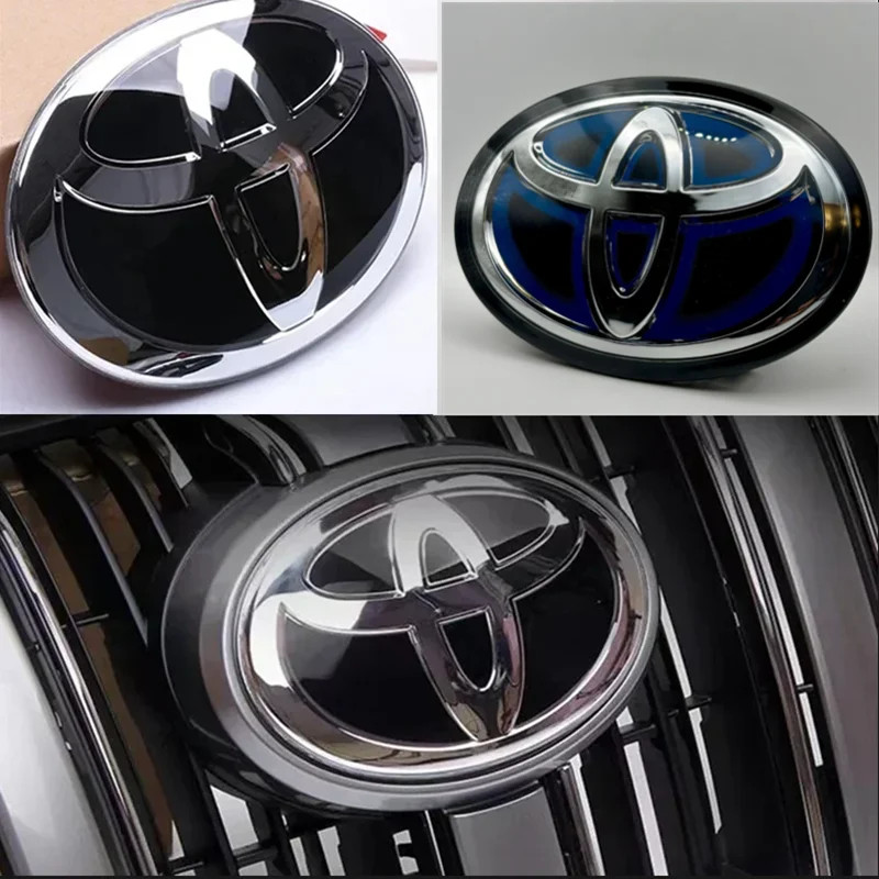 3D Car Logo Front Grill Hood Hybrid Emblem for Toyota Corolla Camry ...