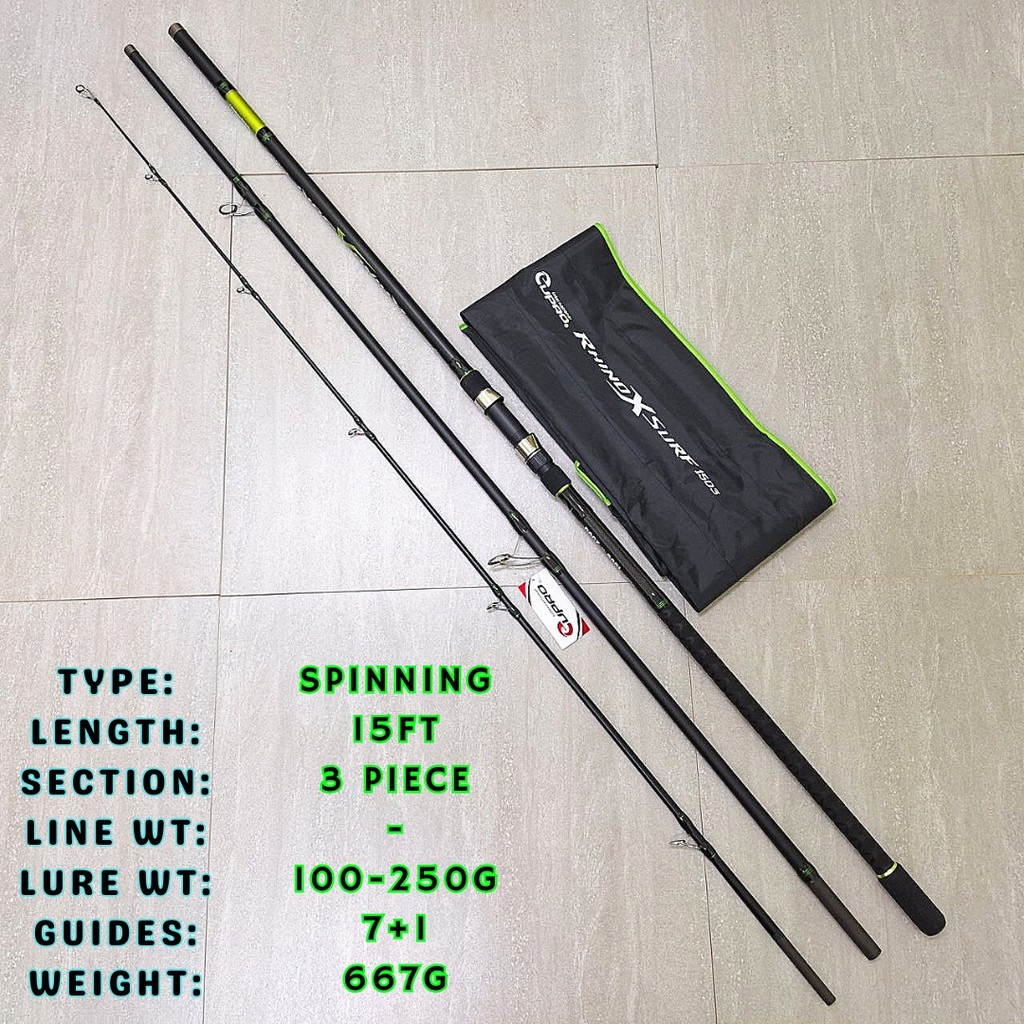 EUPRO RHINO X SURF ROD PANTAI 14/15KAKI | Shopee Malaysia