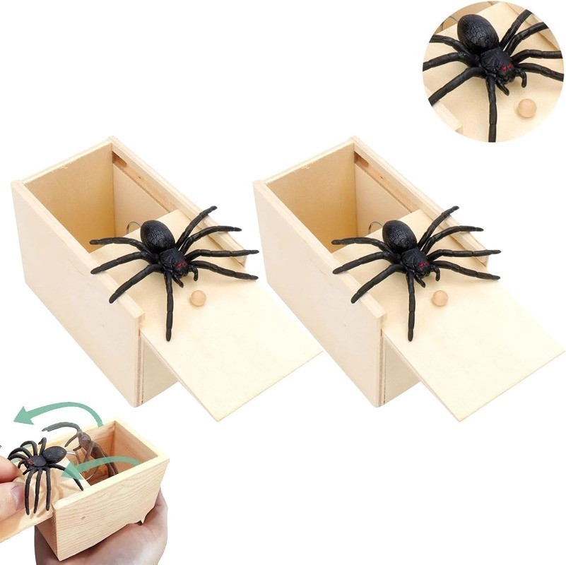 Jumping Spider Prank Box – Super Scary Halloween Surprise Toy, Crazy ...