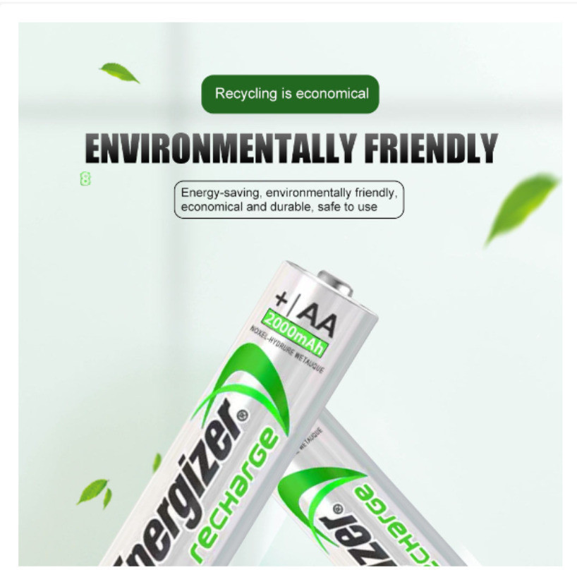 4-8PCS Energizer for Home Appliances AA AAA Rechargeable Battery with ...