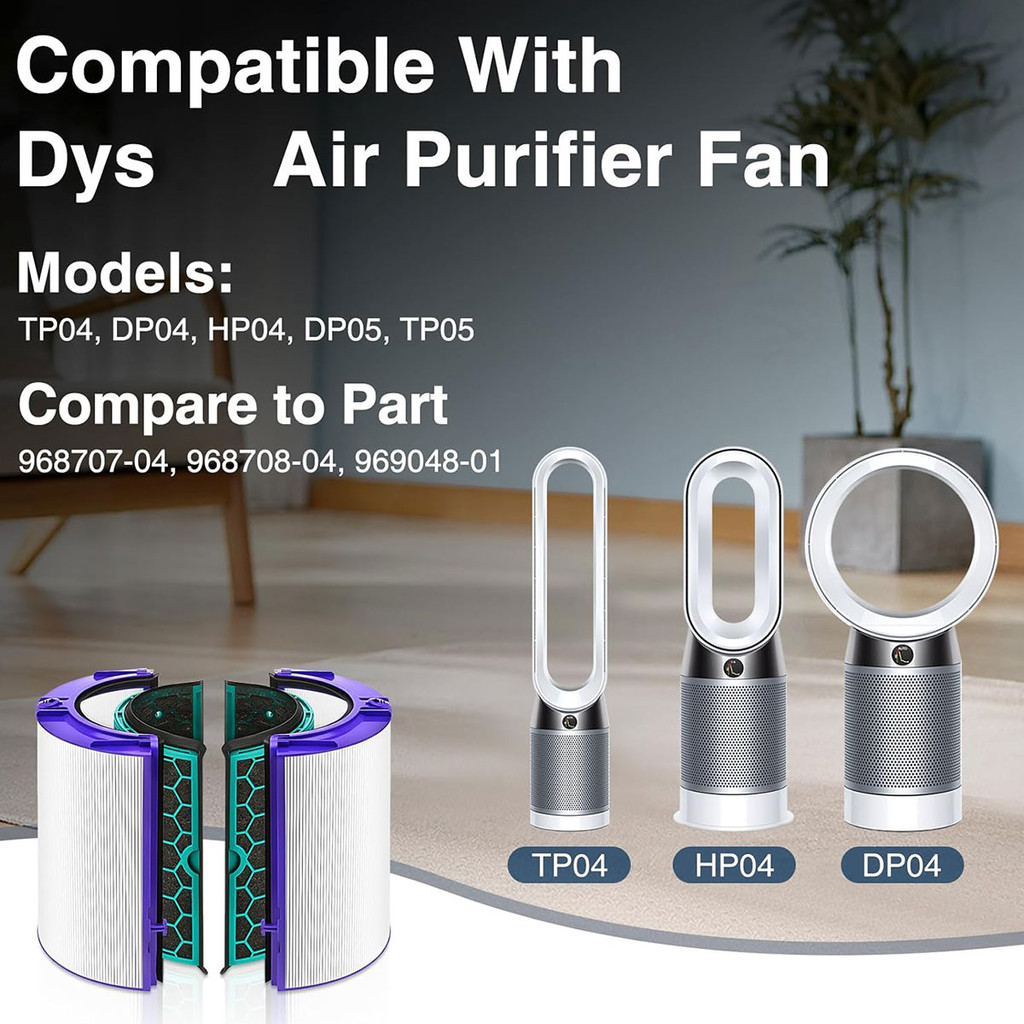 🇲🇾🚚True HEPA replacement air purifier filter for Dyson TP00 TP01 TP03 ...