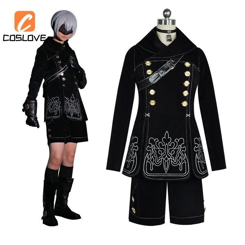 NieR Automata 9S Cosplay Full Set Costume Suit For Man Battle Uniform ...