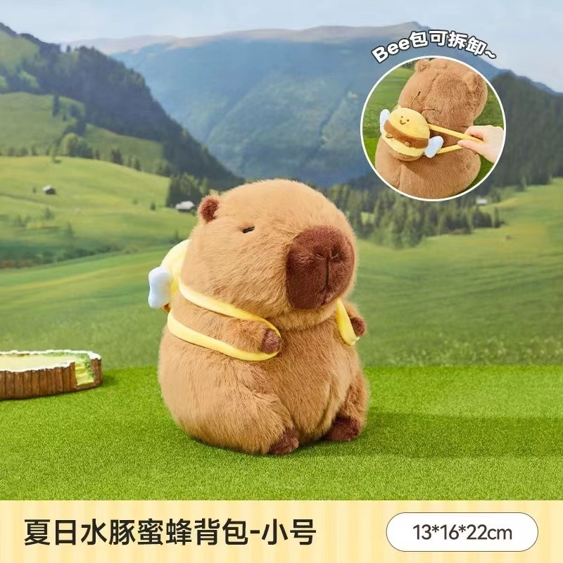 Loket capybara lebah baru, garis capybara lebah, kancing kunci capybara ...