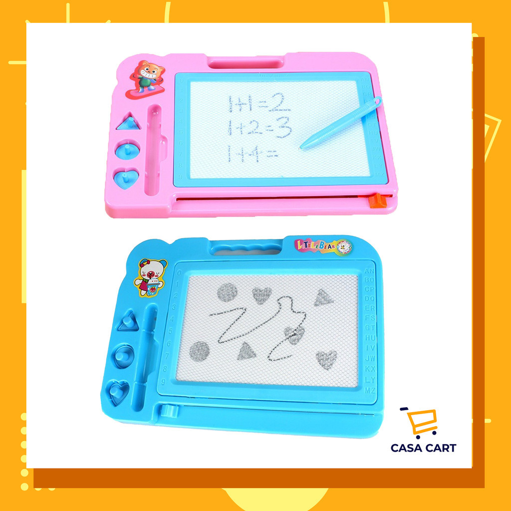 CASA CART Mainan Pendidikan Kanak-kanak Papan Lukisan Magnetik Kartun ...
