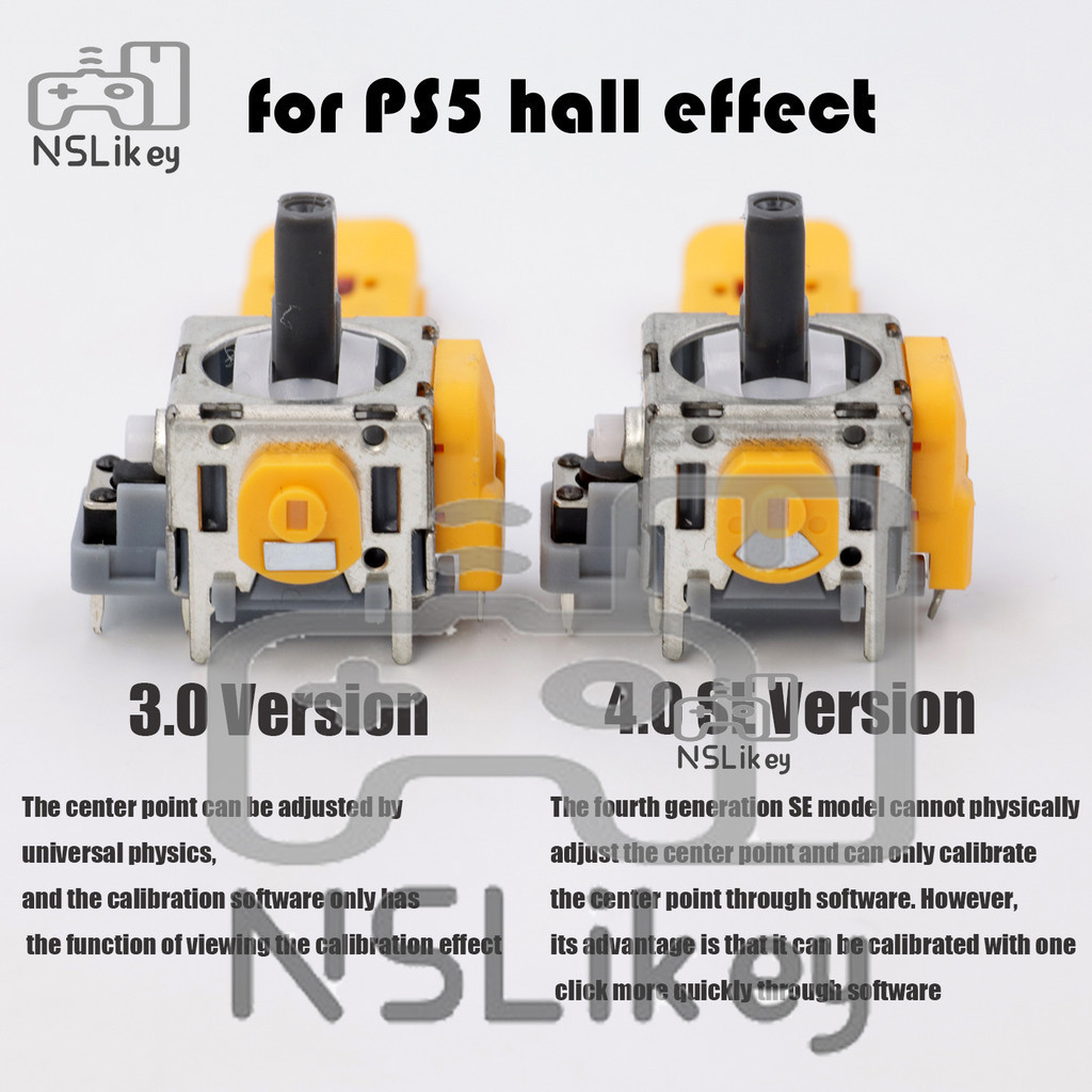 2PCS NSLikey 4.0 SE Version 3D Analog Hall Effect Joystick for Sony PS4 ...