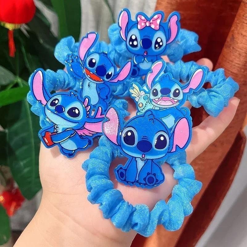Cartoon Acrylic Lilo and Stitch Hair Rope for Women Kawaii Stitch ...