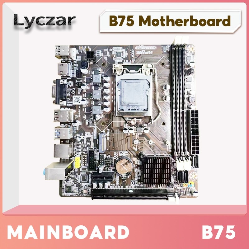 H61 B75 mATX Motherboard INTEL LGA 1155 2nd 3rd gen Lyczar Mainboard ...