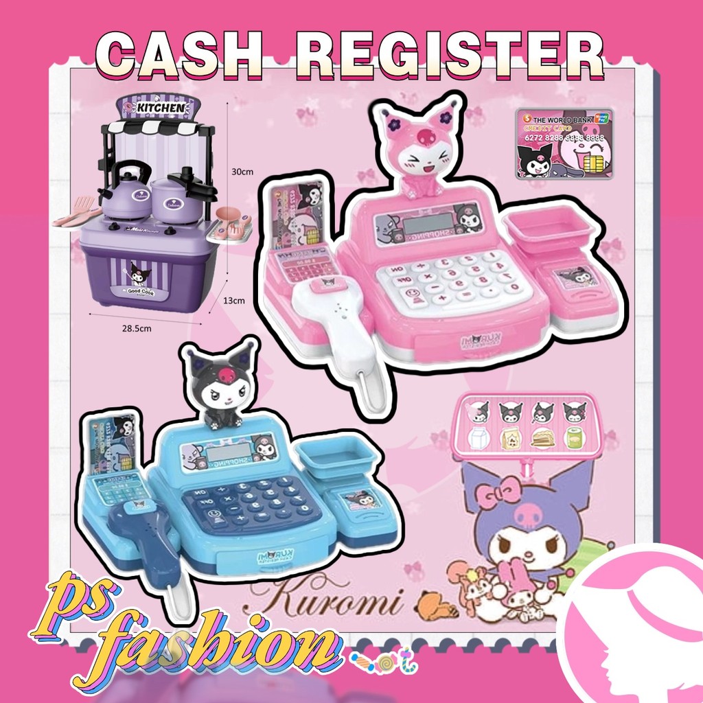 Cashier Machine Toys Baby Supermarket Cash Simulated Swipe Scan ...