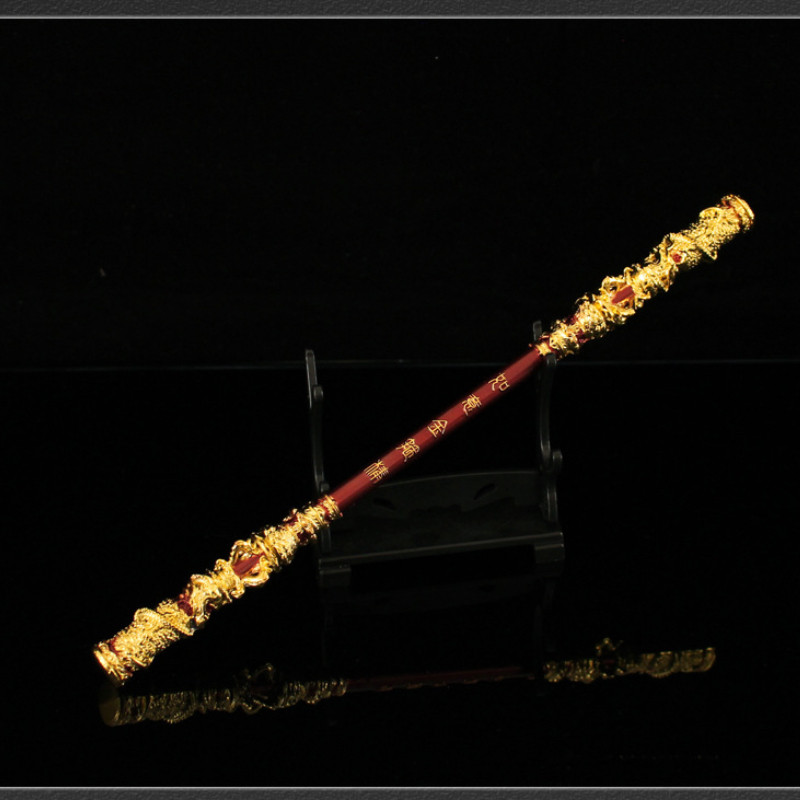 Monkey King 22CM Black Myth Wukong Game Peripheral All-metal Handicraft Ruyi Golden Cudgel ...
