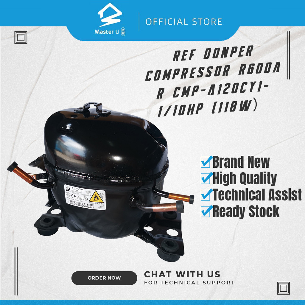 REFRIGERATOR DONPER COMPRESSOR R600A - 1/10HP (118W)-R CMP-A120CY1 | Shopee Malaysia