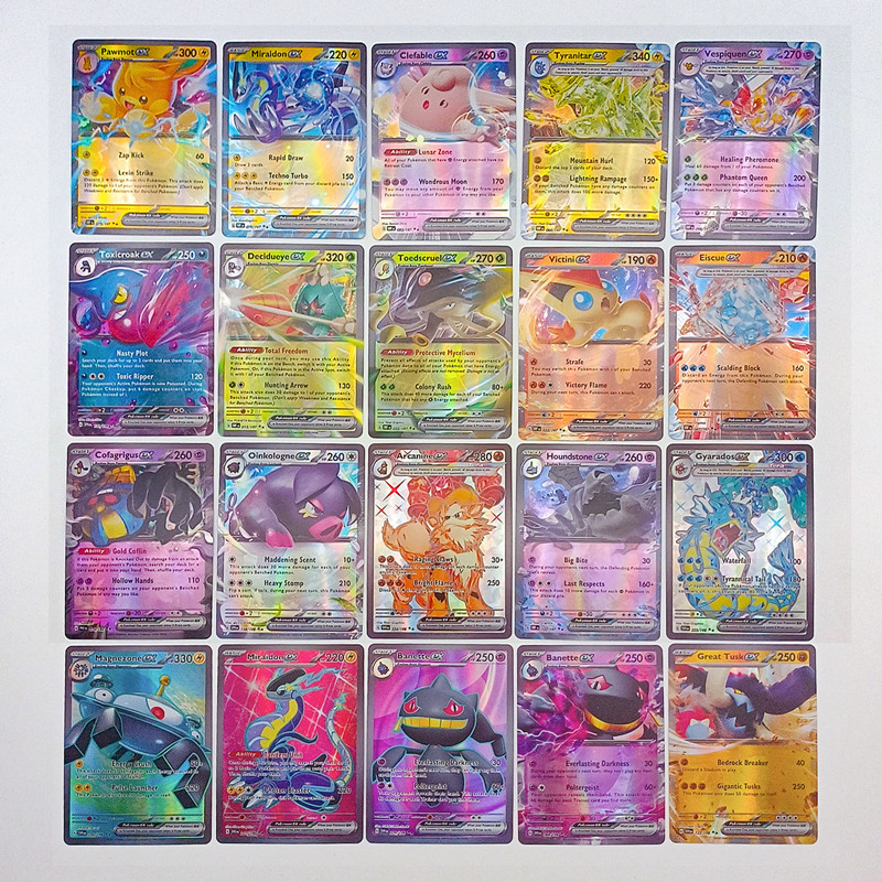 New Pokemon 100pcs EX Cards/box English Shining Energy Battle Toys ...