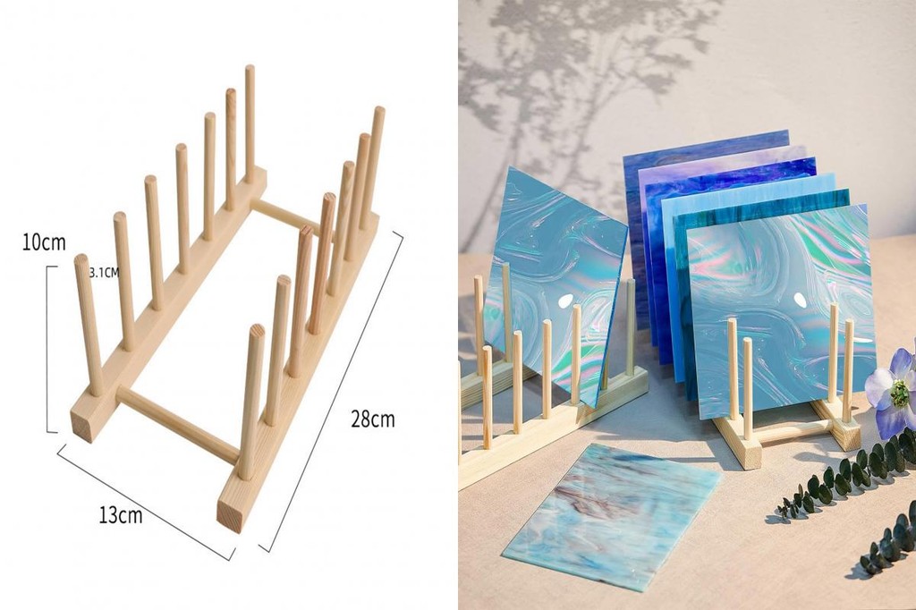 Bestus| Practical Stained Glass Storage Solution Bamboo Stained Glass ...