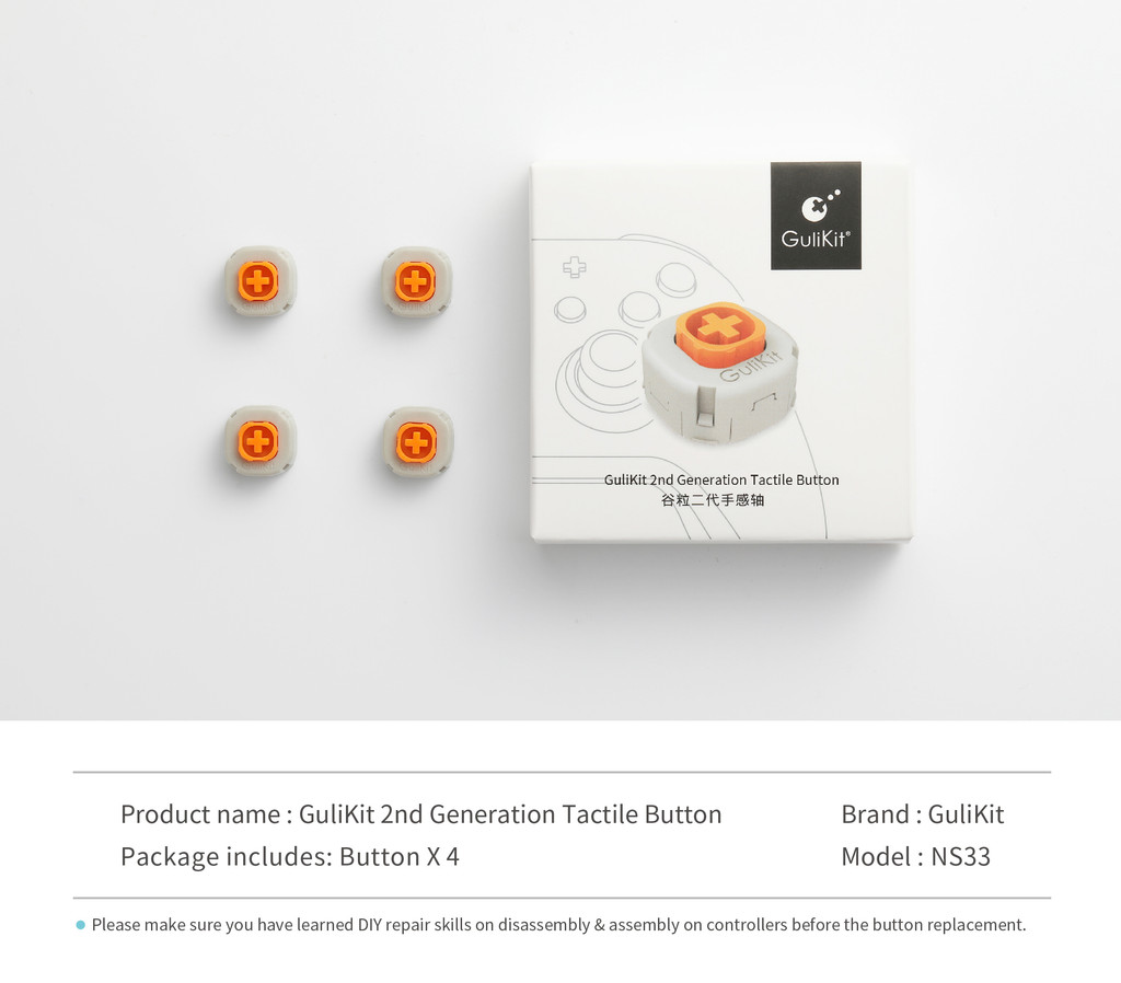 GuliKit 2nd Generation Tactile Button for Gulikit Kingkong 2 Pro Game ...