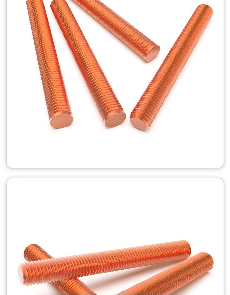 [XJC] Full Threaded Double-Headed Copper Thread Screw/Red Copper Copper ...