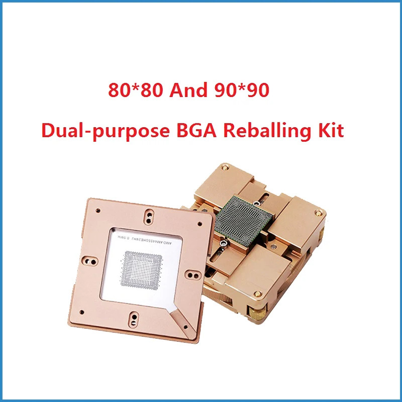 80/90mm Aluminum BGA Reballing Kit with Balls Stencils for Chip Rework ...
