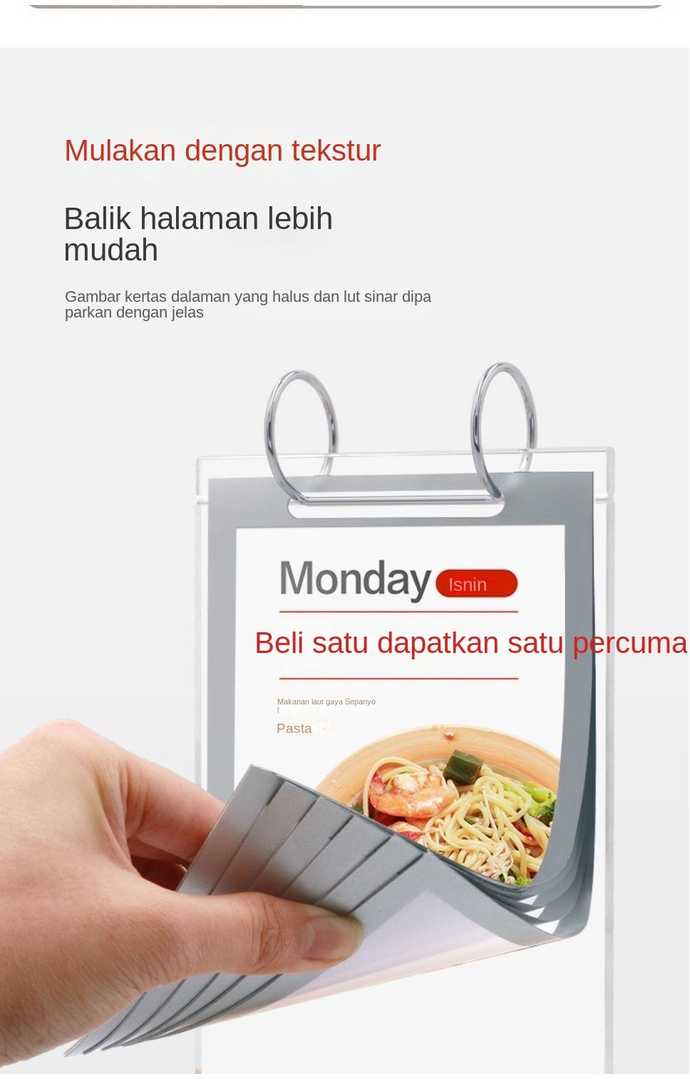 Kad meja membalik halaman 6 halaman rak paparan komputer meja Lipai a5 ...