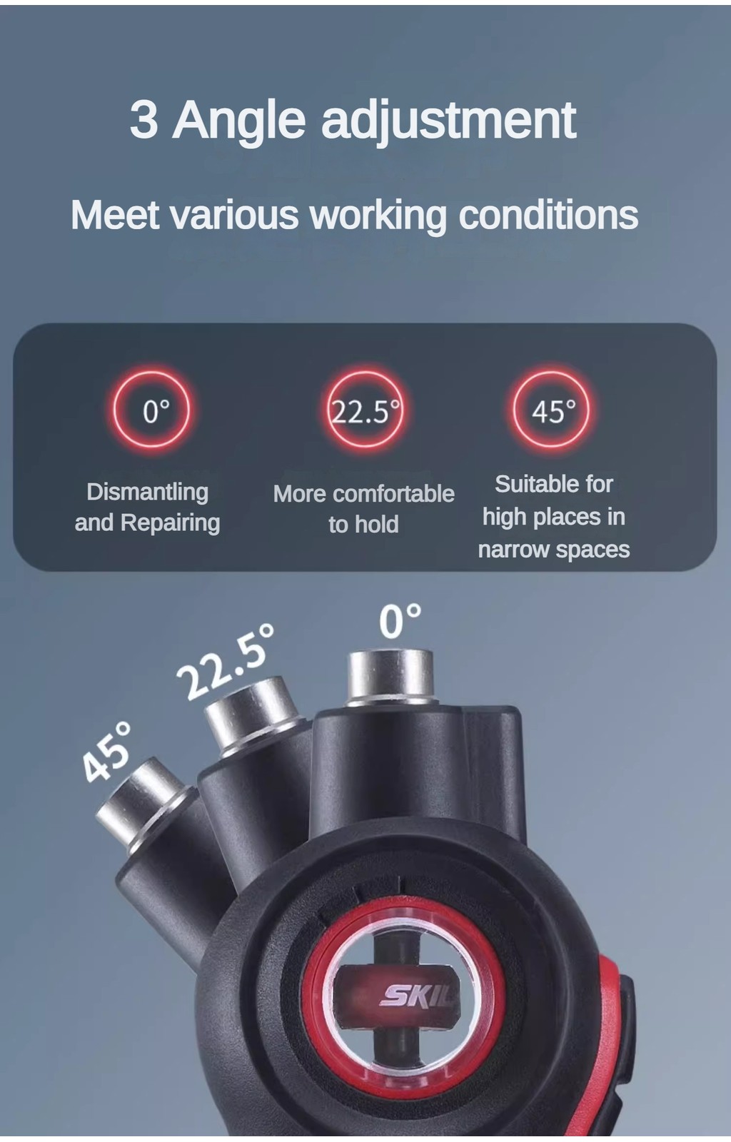 SKIL 5619 4V Mini Electrical Screwdriver Set Smart Scalable Cordless ...
