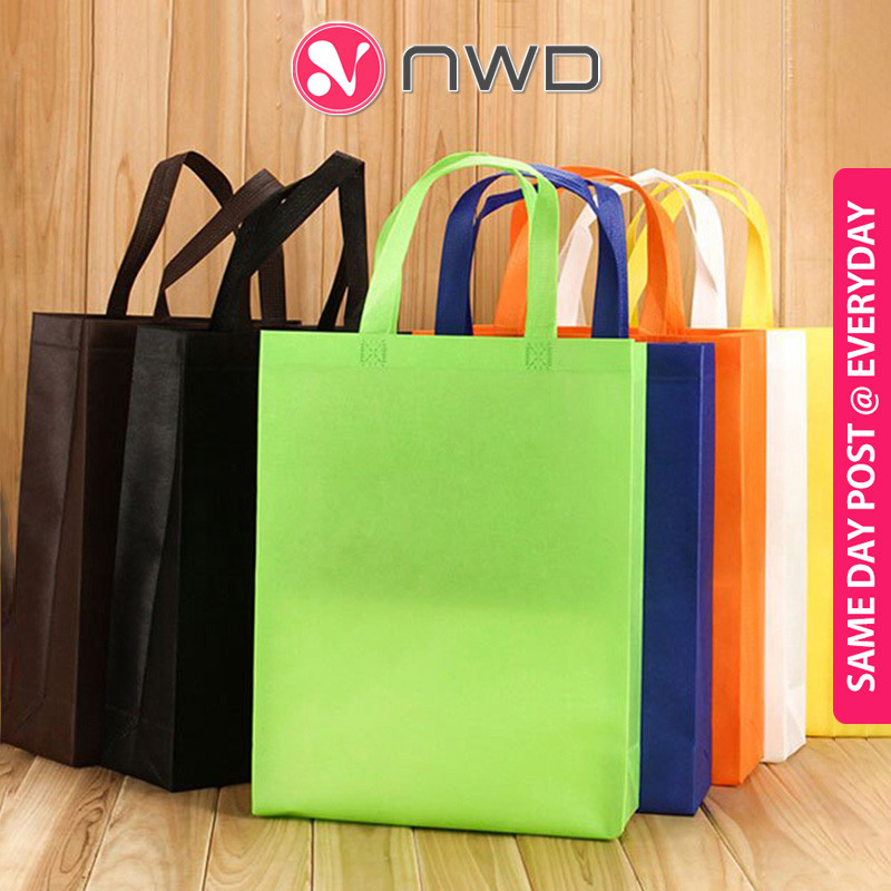 𝗘𝗖𝗢 𝗙𝗥𝗜𝗘𝗡𝗗𝗟𝗬 》 A4 Size Non Woven Bag 3 Sizes Plain Color Reusable ...